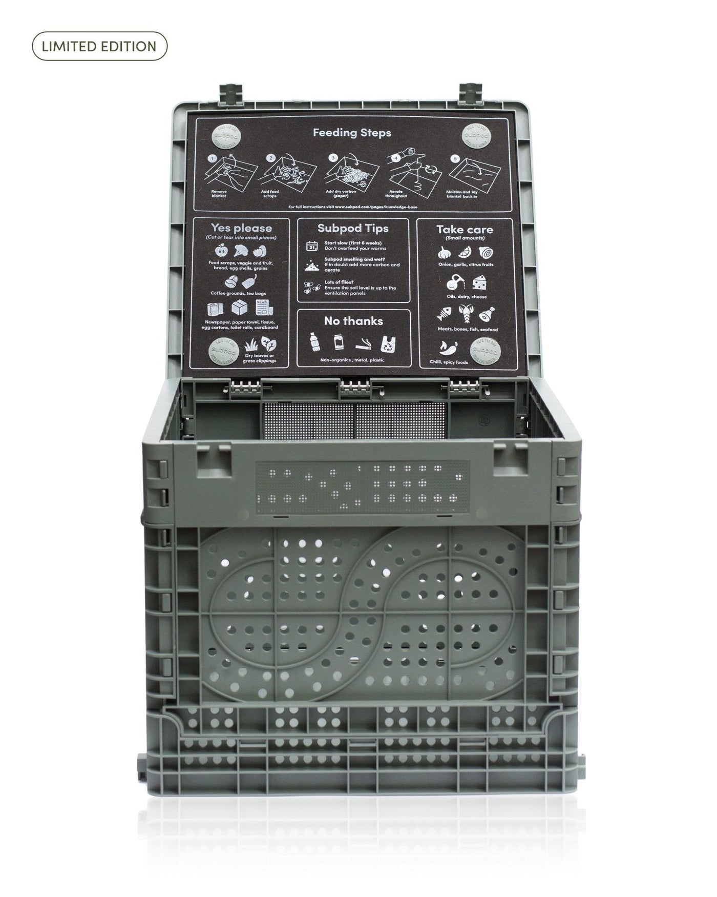 The Subpod Mini | Worm Farm for Small Spaces | Compost Bin